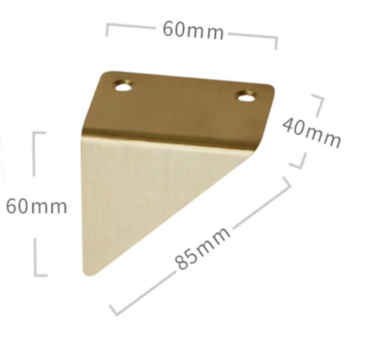 Corbridge Brass Triangle Cabinet Handle – Home Luxe Co