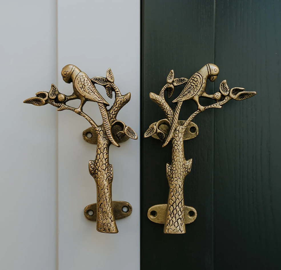Set Of 2 Brass Parrot Door Handles – Home Luxe Co